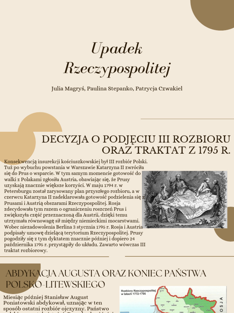 Upadek Rzeczypospolitej | PDF