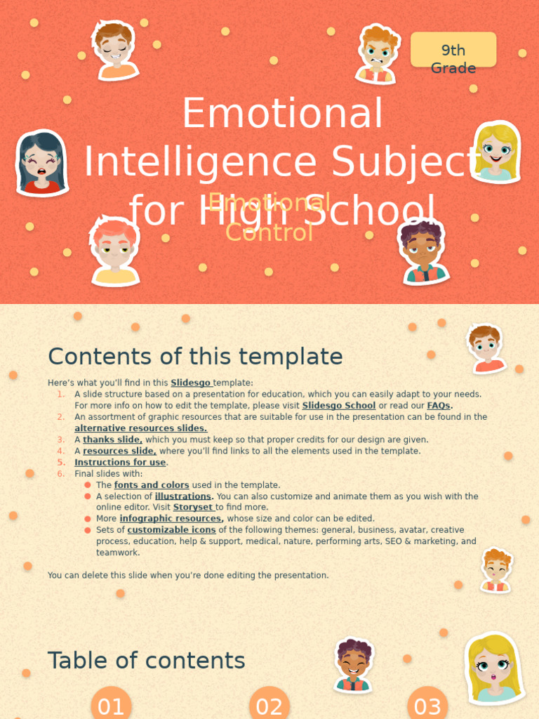 9th Grade Emotional Intelligence Guide | PDF | Planets | Planets In ...