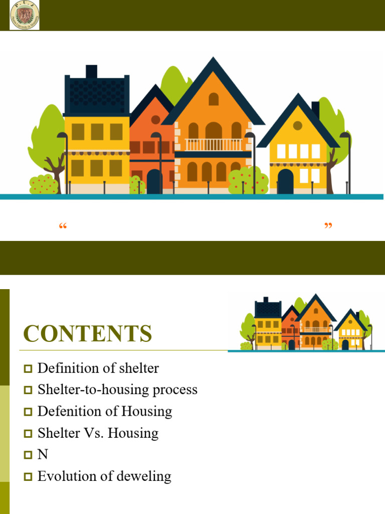 Lecture 2 WEEK 2 - (Definition of Housing) (2) - DR Haidy | PDF ...