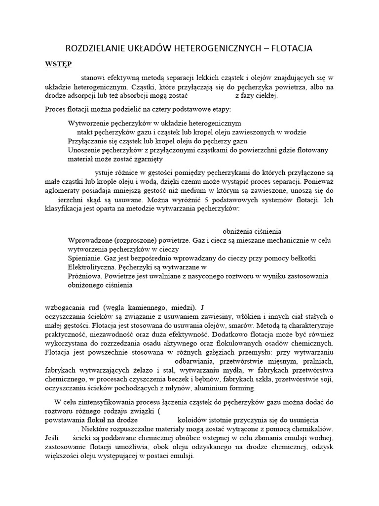 Flotacja | PDF