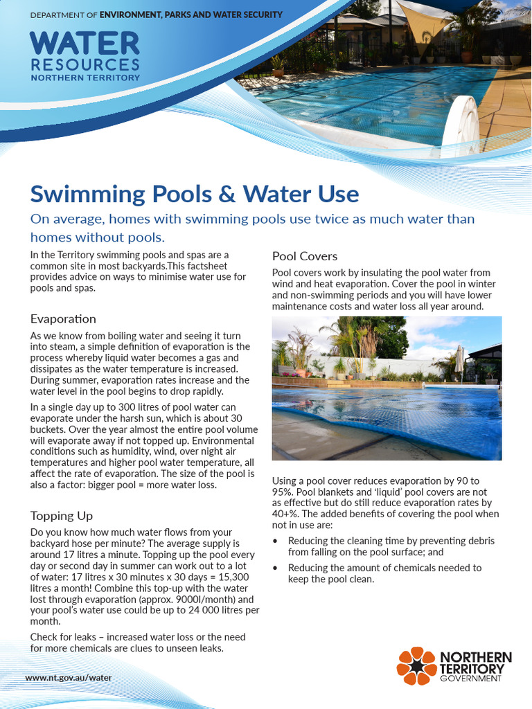 Fs Swimming Pools | PDF | Water | Evaporation