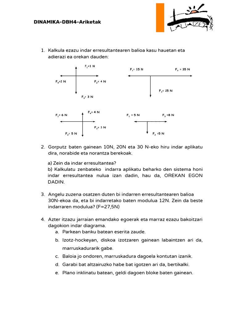 Dinamikako Ariketak | PDF