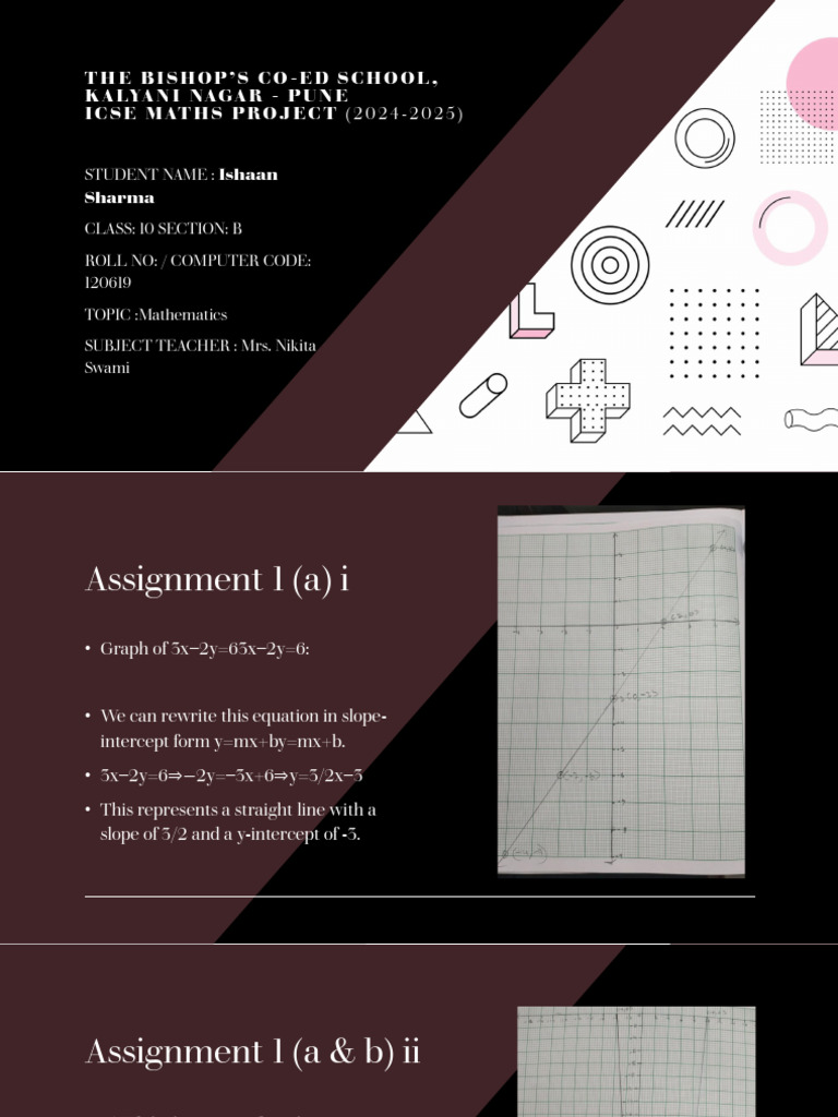 Ishaan Sharma Class 10 Maths Project | PDF
