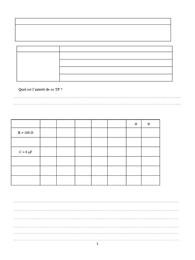 TP1-Compte Rendu-ELT | PDF