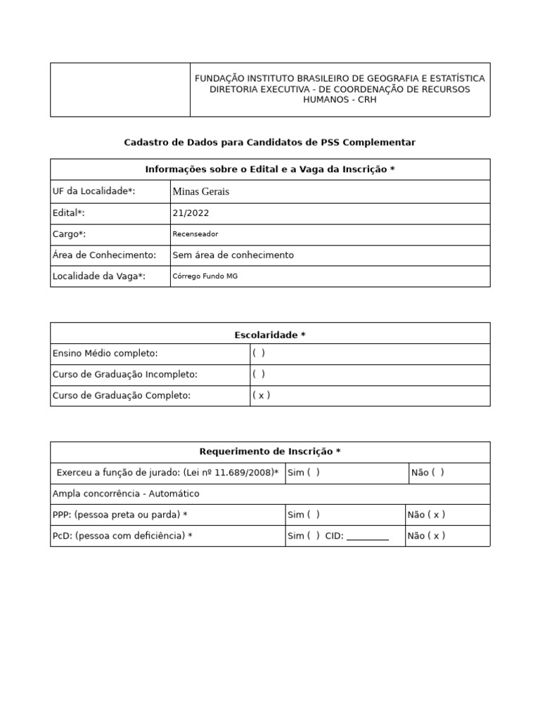 Formulario_Inscricao | PDF | Brasil