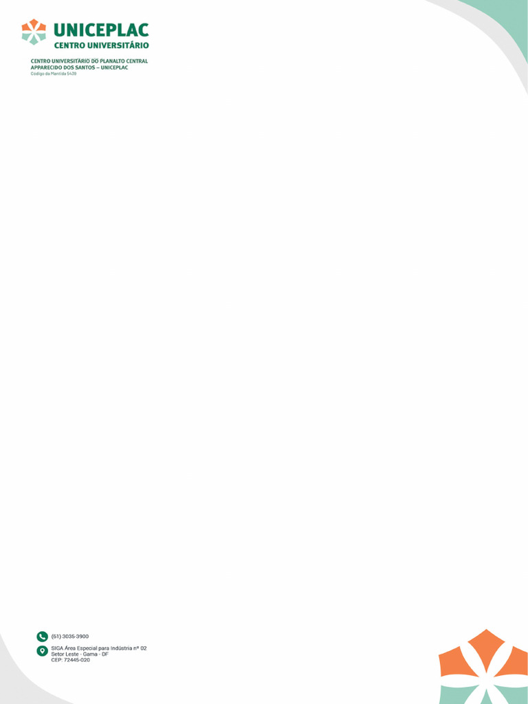 Papel Timbrado Uniceplac Oficial Vertical Mantida Oficial Pdf