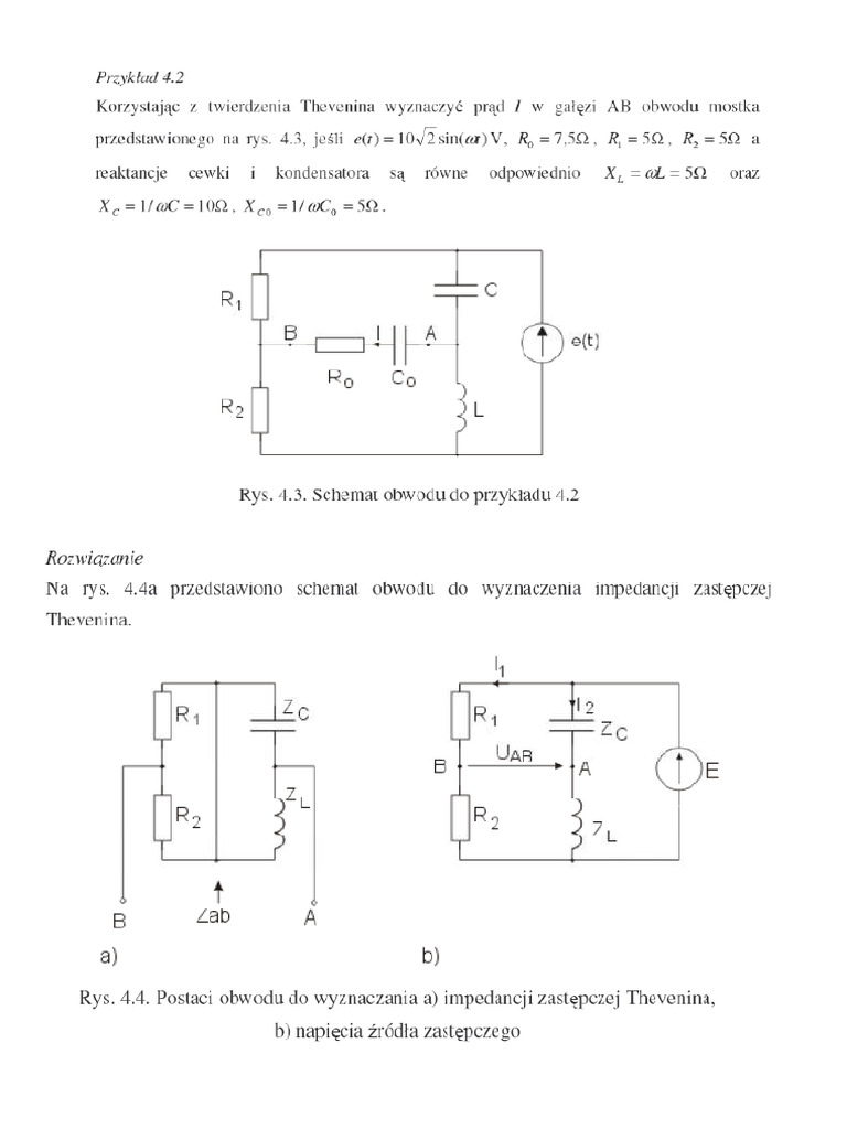 Metoda Thevenina - Rozwiazany Przyklad | PDF Metoda Thevenina - Rozwiazany Przyklad | PDF