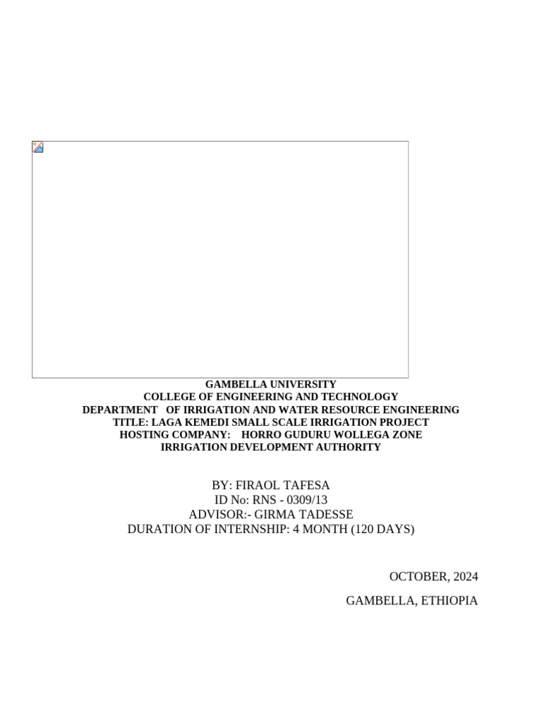 Firaol Internship 2017 | PDF | Environmental Impact Assessment | River