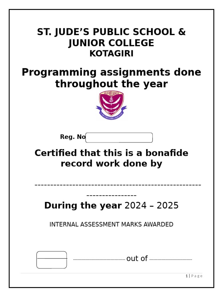 Prog Assign 2024 | PDF | Computer Programming