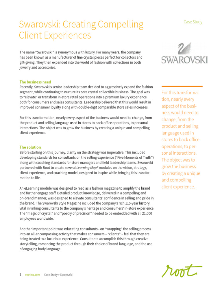 Swarovski CaseStudy | PDF | Brand | Customer Experience