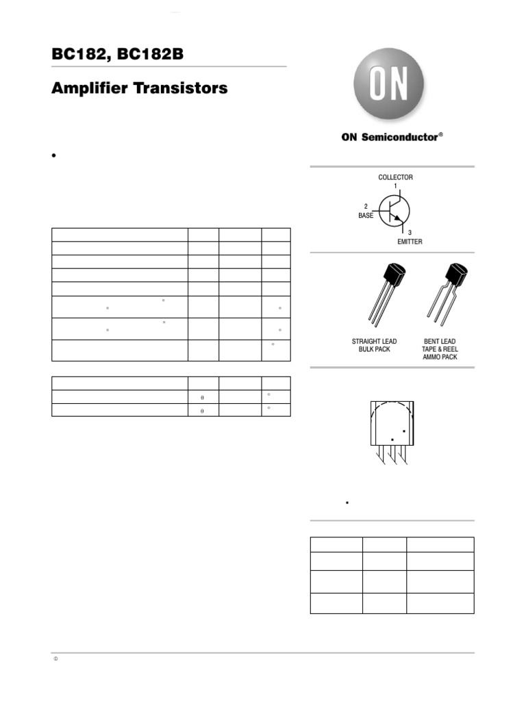 BC182 | PDF | Electrical Components | Computer Engineering