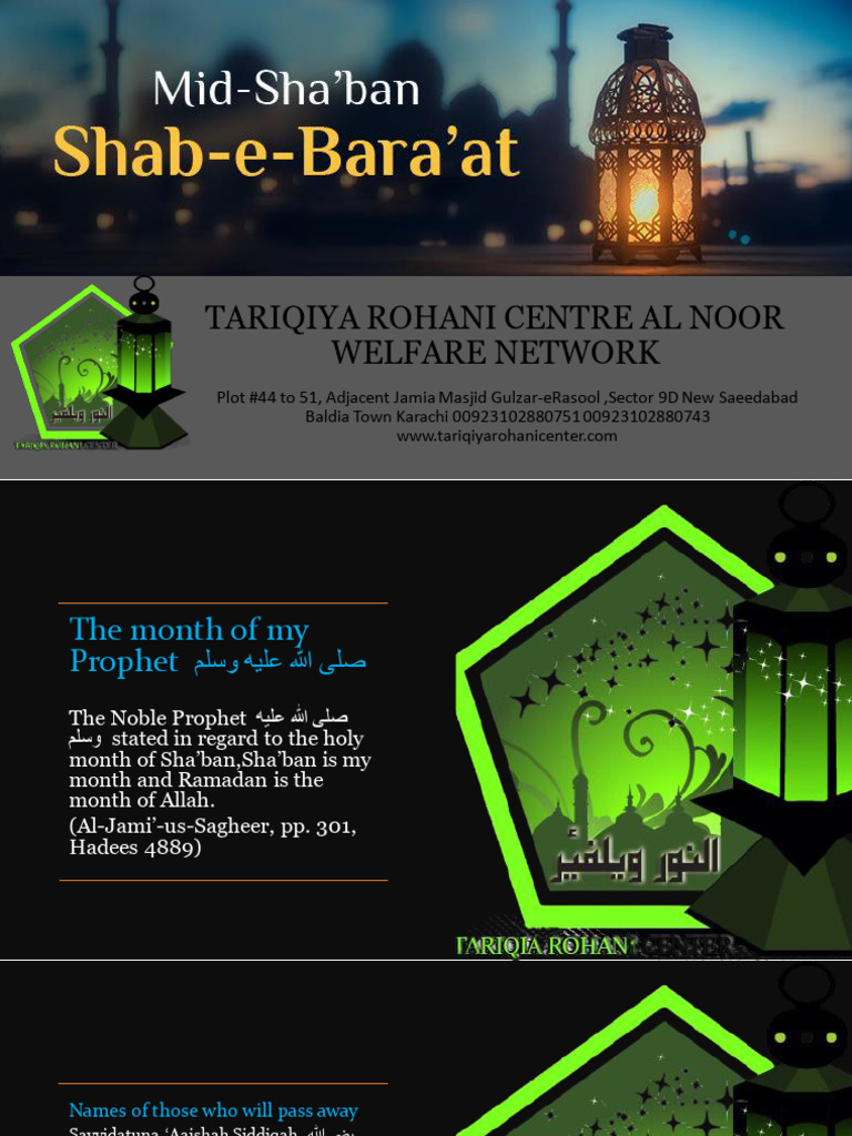 Shab-e-Baraat Guide English | PDF | Prayer | Abrahamic Religions