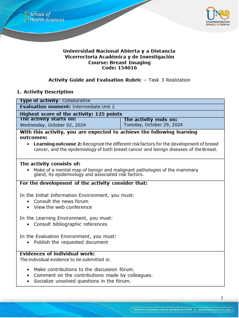 Activity Guide and Evaluation Rubric - Unit 2 - Task 3 - Realization ...