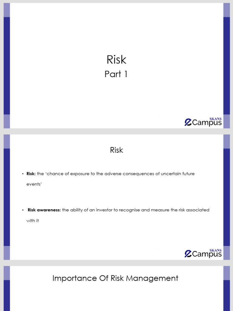 Risk | PDF | Risk | Risk Management