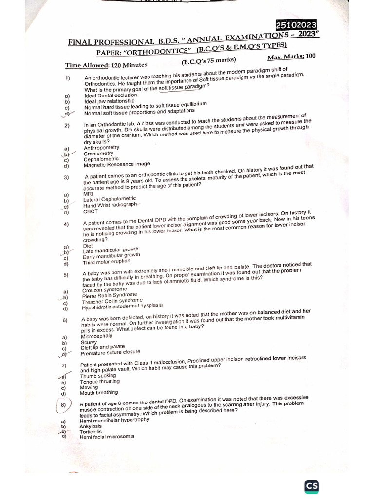 Ortho Proff 2023 | PDF