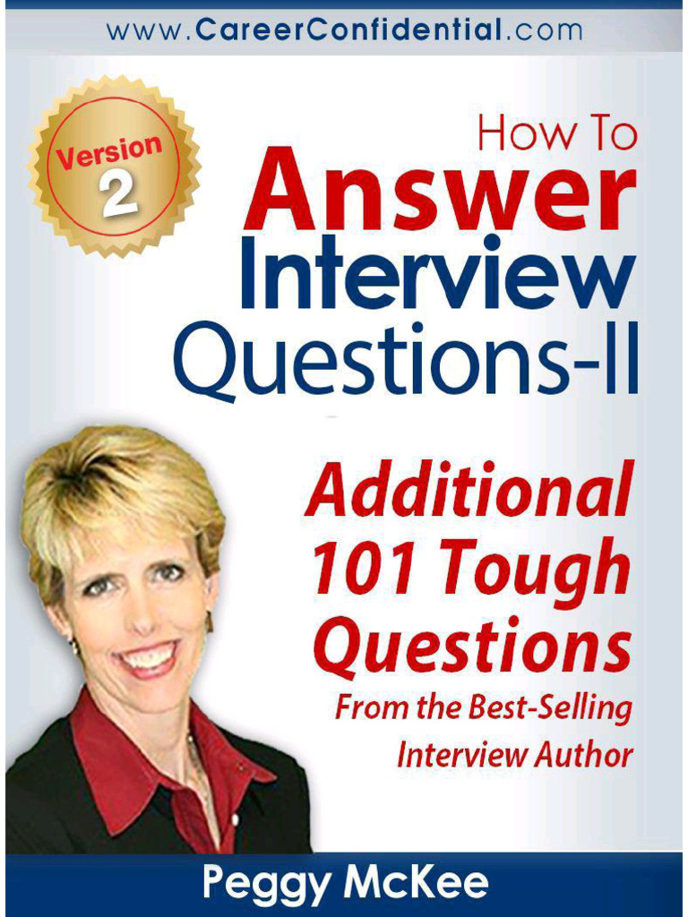 Answer To Interviews | PDF | Job Interview | Goal