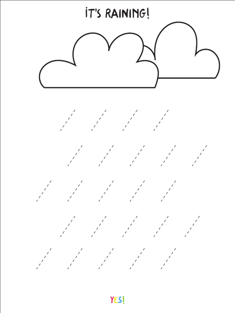 Yes Line Tracing Worksheets Weather | PDF