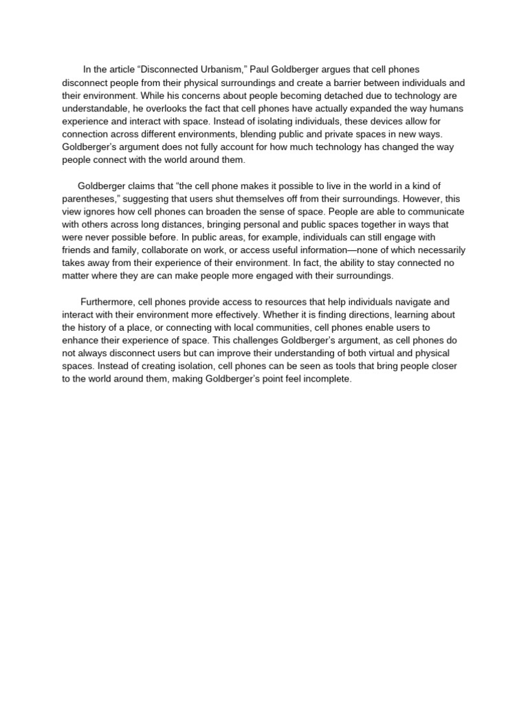 Disconnected Urbanism | PDF