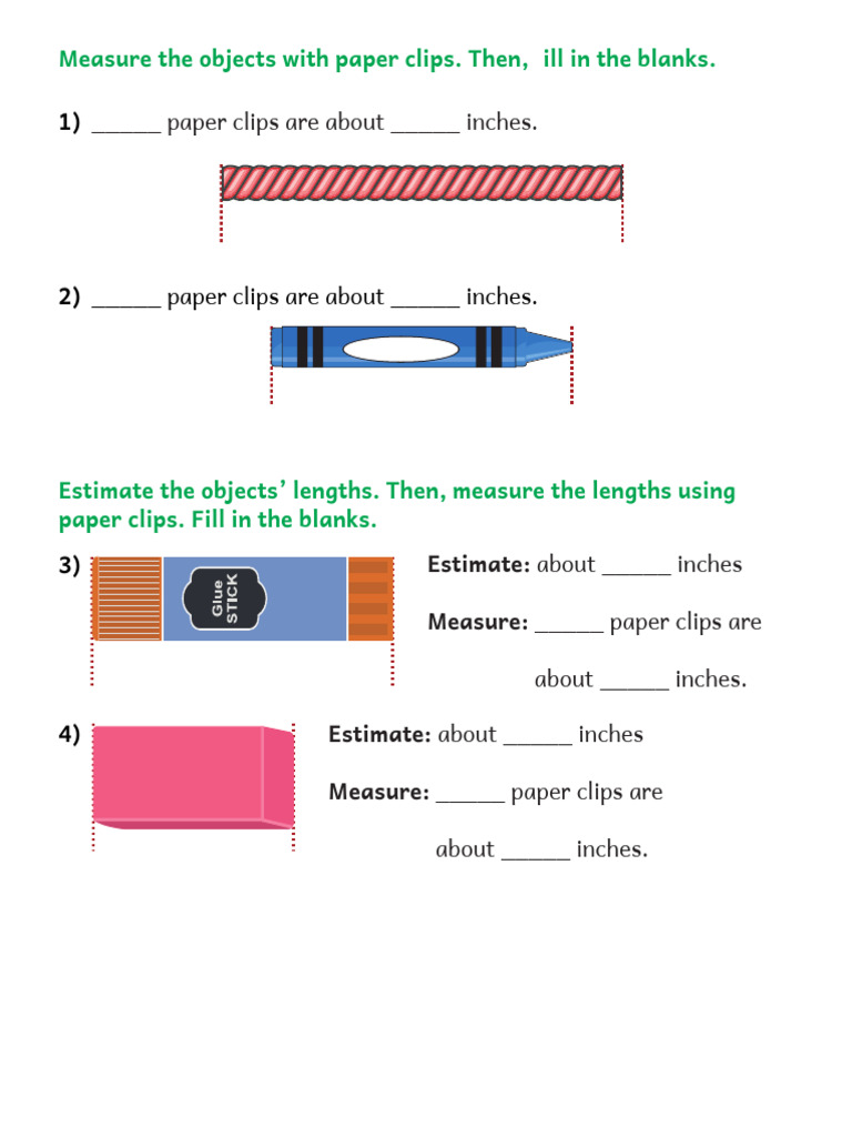 unit 8 worksheets | PDF | Length | Yard