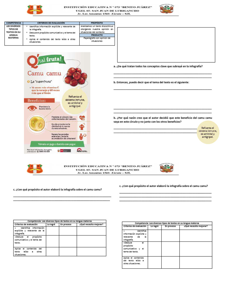 ANEXO SESIÓN 5° | PDF | Infografia | Comunicación humana