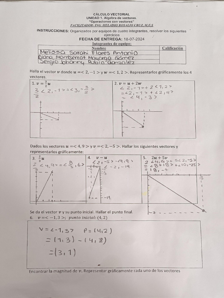 Ejercicios de Retroalimentación | PDF | Álgebra lineal