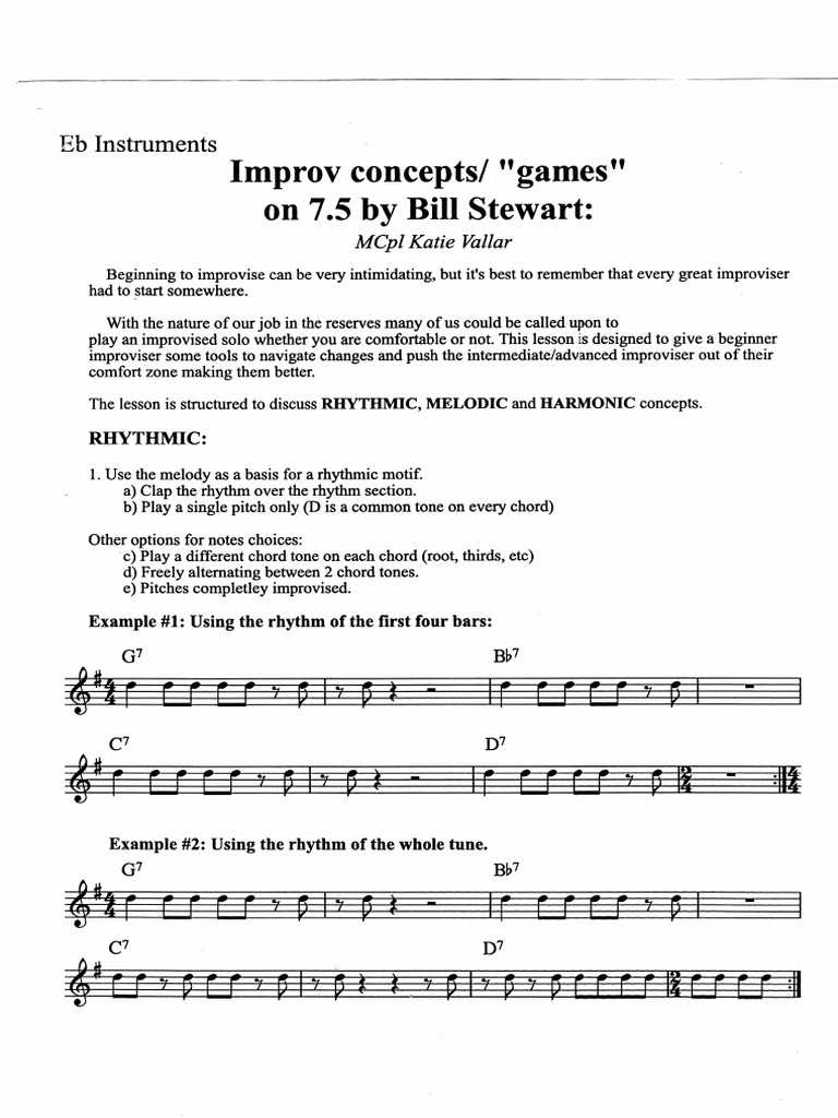 Improv Concepts | PDF
