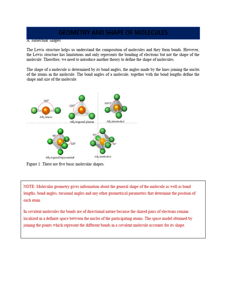 Understanding Molecular Geometry and Polarity | PDF | Chemical Polarity ...