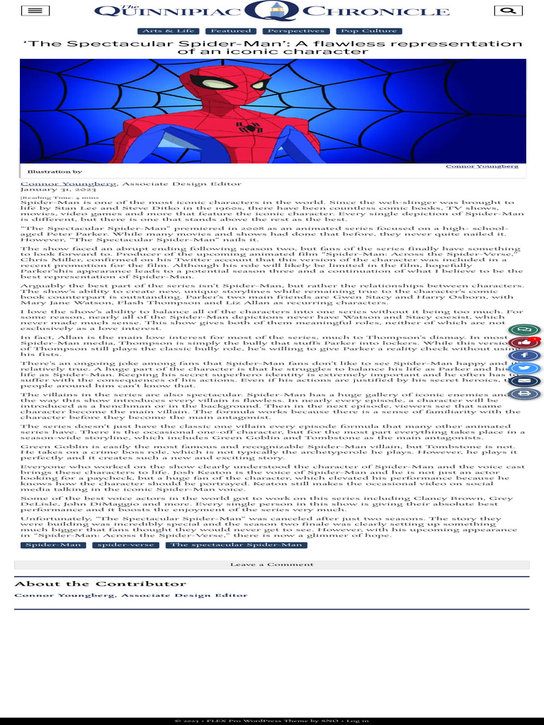 'The Spectacular Spider-Man' Represents An Iconic Character | PDF ...