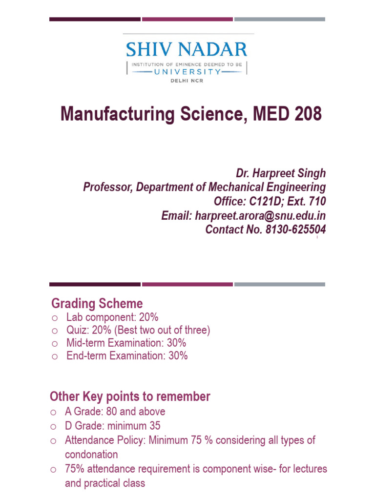 Chapter 1 Manufacturing | PDF | Deformation (Engineering) | Stress (Mechanics)