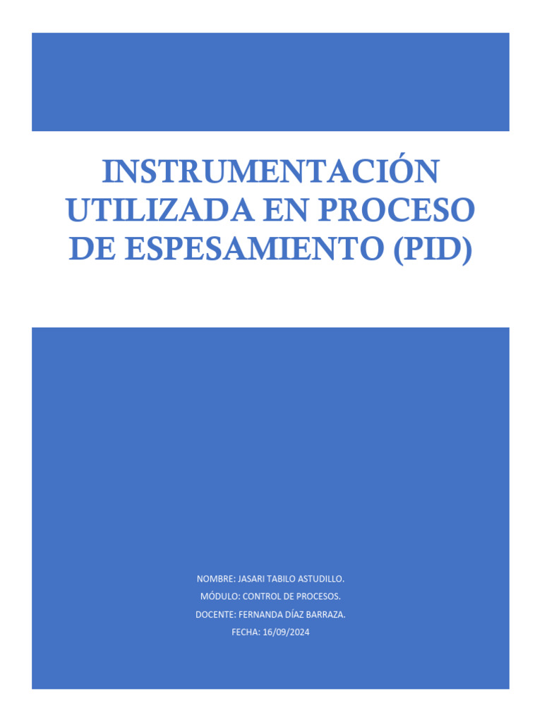 Descripción de Instrumentos | PDF | Válvula | Cambiar