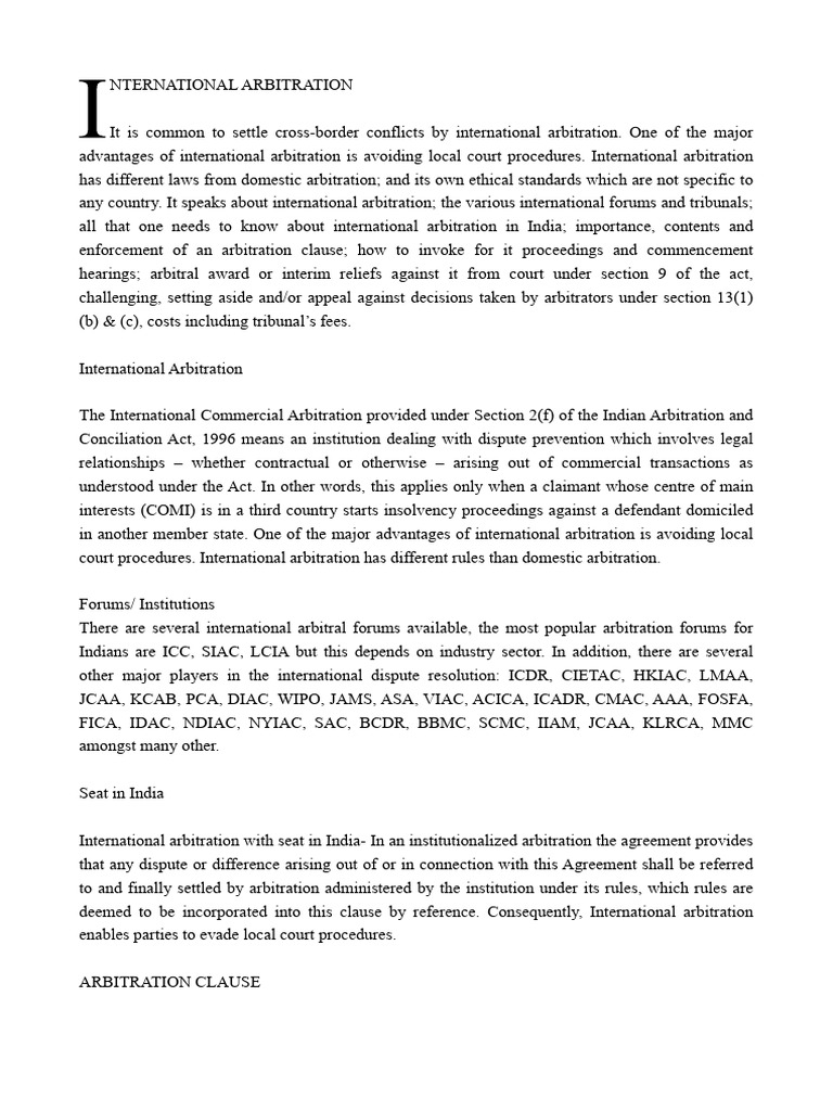 Overview of ICADR Arbitration Rules | PDF | Arbitration | Arbitral Tribunal