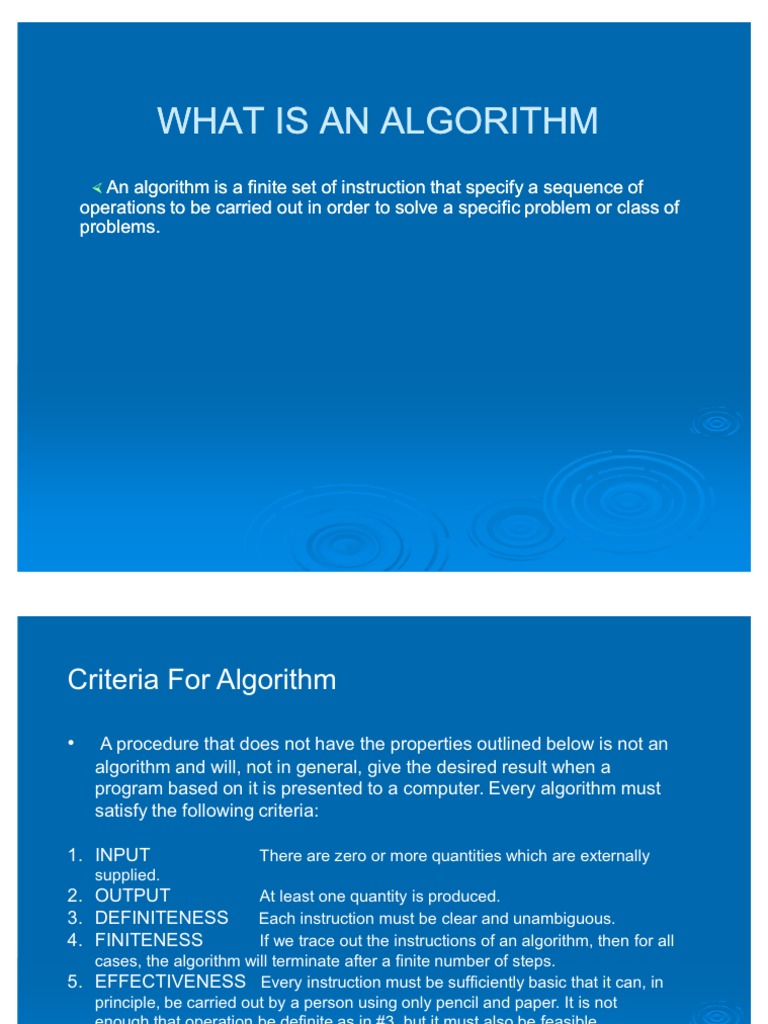 WHAT IS AN ALGORITHM | PDF | Algorithms | Subroutine