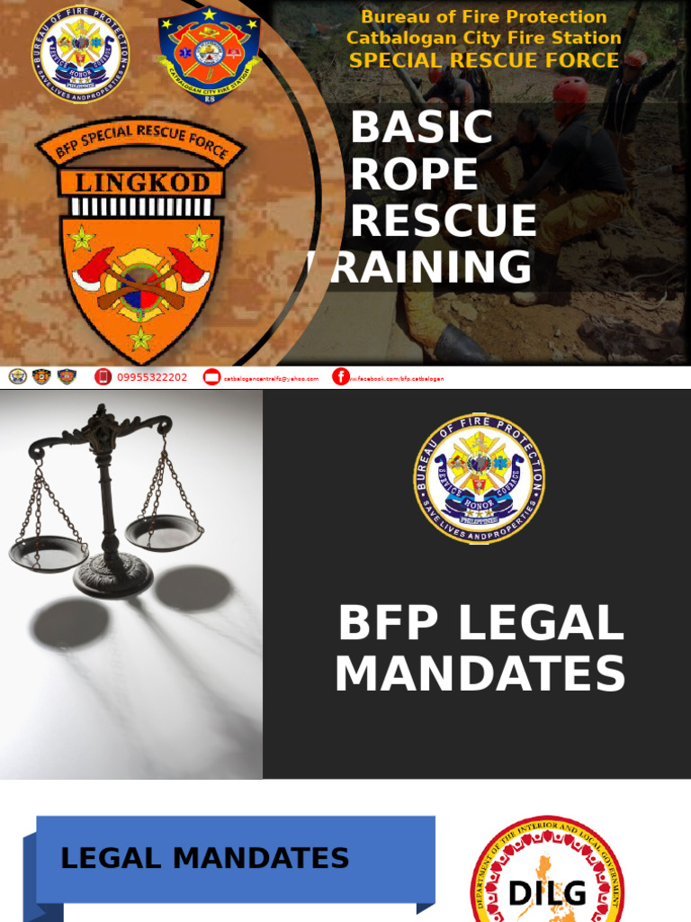 BFP Special Rescue Force Training Guide | PDF | Search And Rescue ...