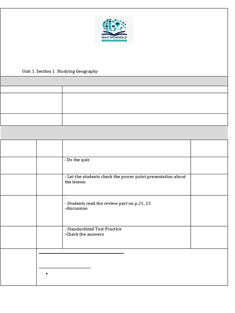 Geography and History Integration Lesson | PDF