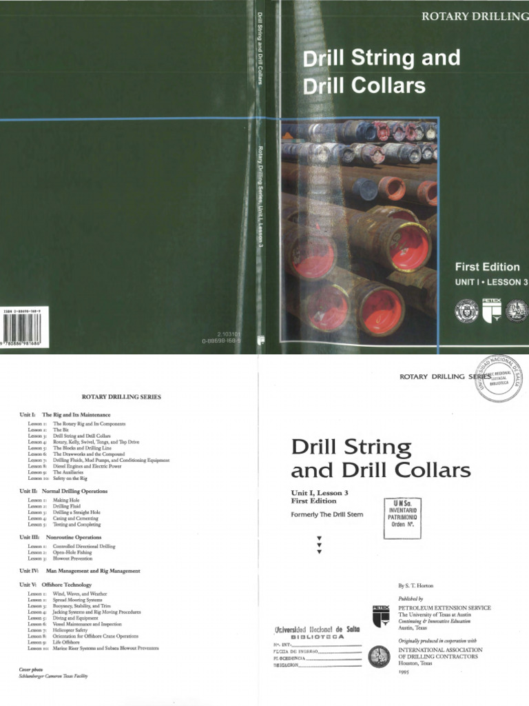 Drill String and Drill Collars | PDF | Gallon | Litre