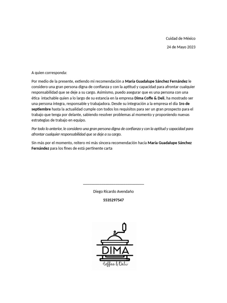 Carta Dima | PDF