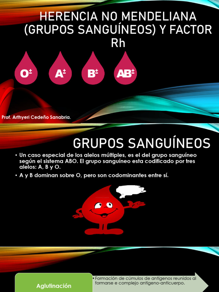 Herencia de Grupos Sanguíneos y Rh | PDF