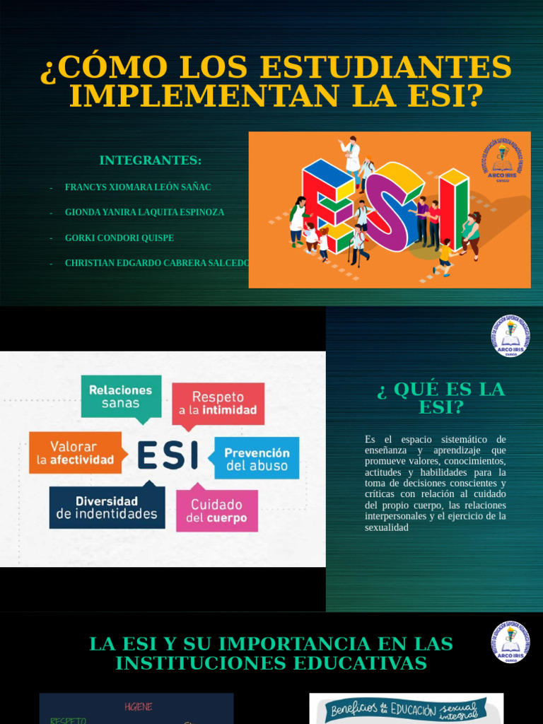 Implementación de la ESI en Estudiantes | PDF
