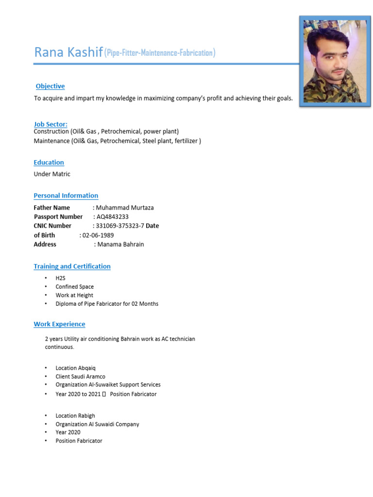 Rana Kashif CV | PDF