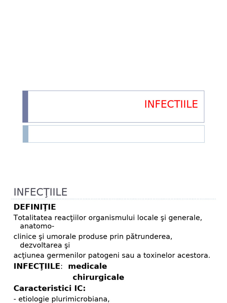 Infectii | PDF