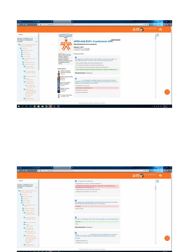 AP05-AA6-EV01. Cuestionario AP5 resuelto | PDF