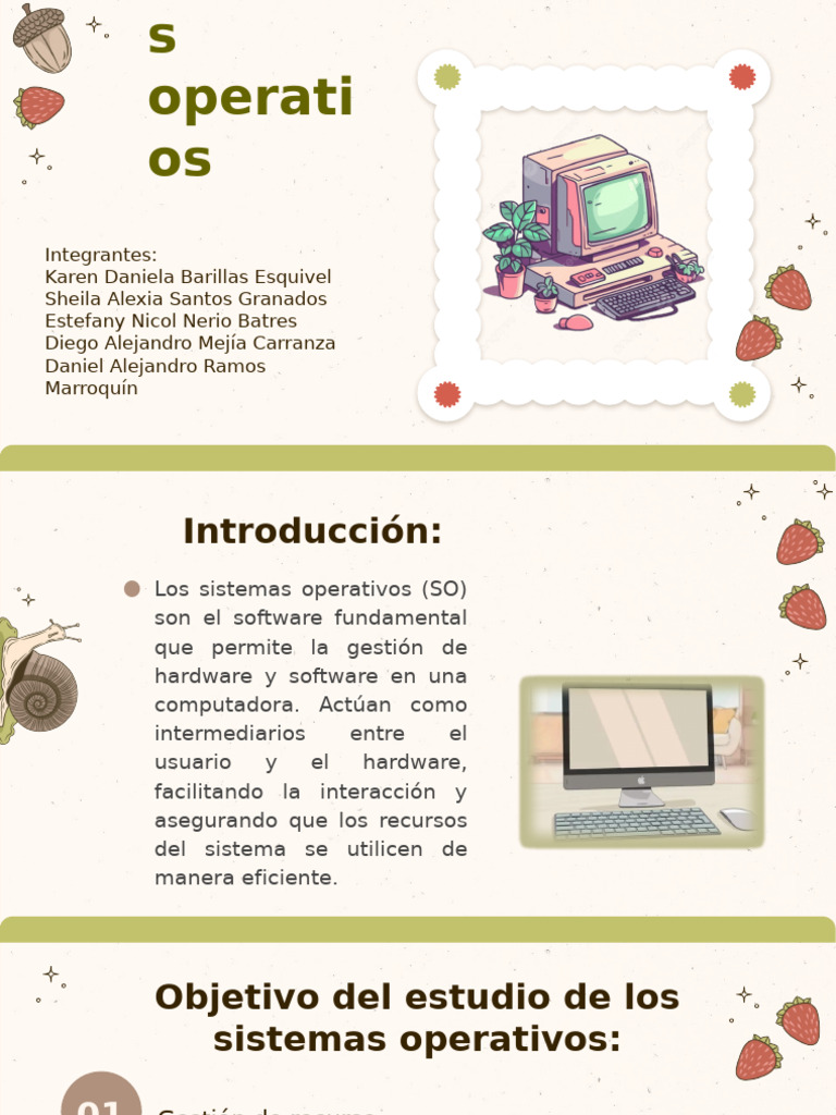 Presentacion de Informatica 2 | PDF | Sistema operativo | Hardware de ...