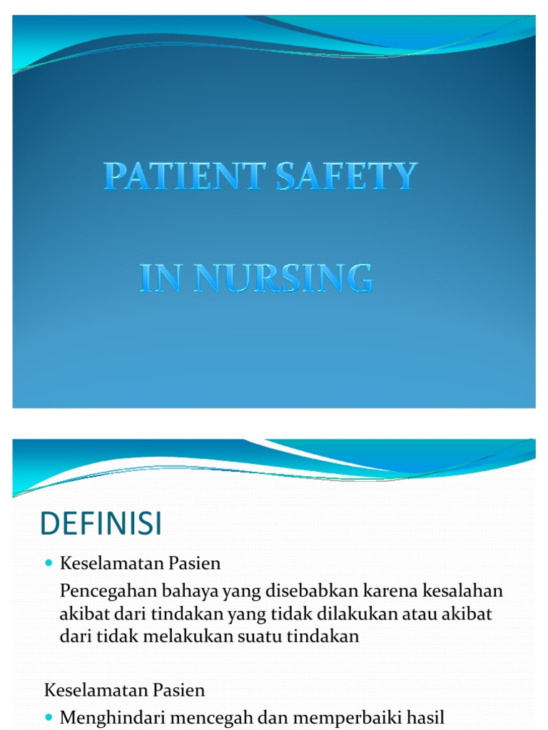 Pasient Safety | PDF