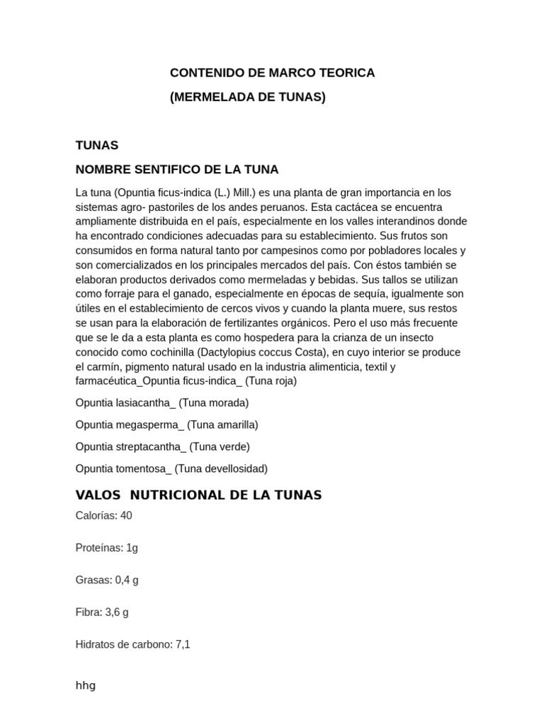 Documento Liam | PDF | Fruta | Miel