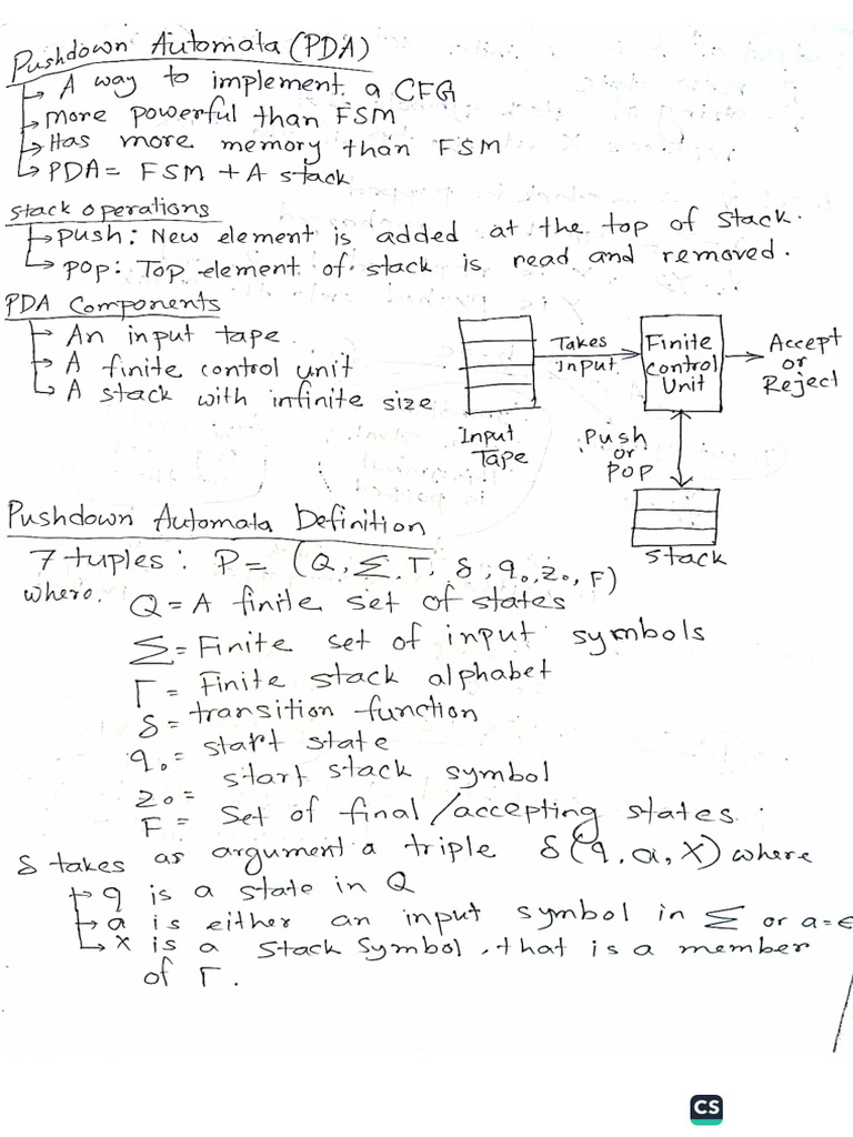 Pushdown Automata | PDF