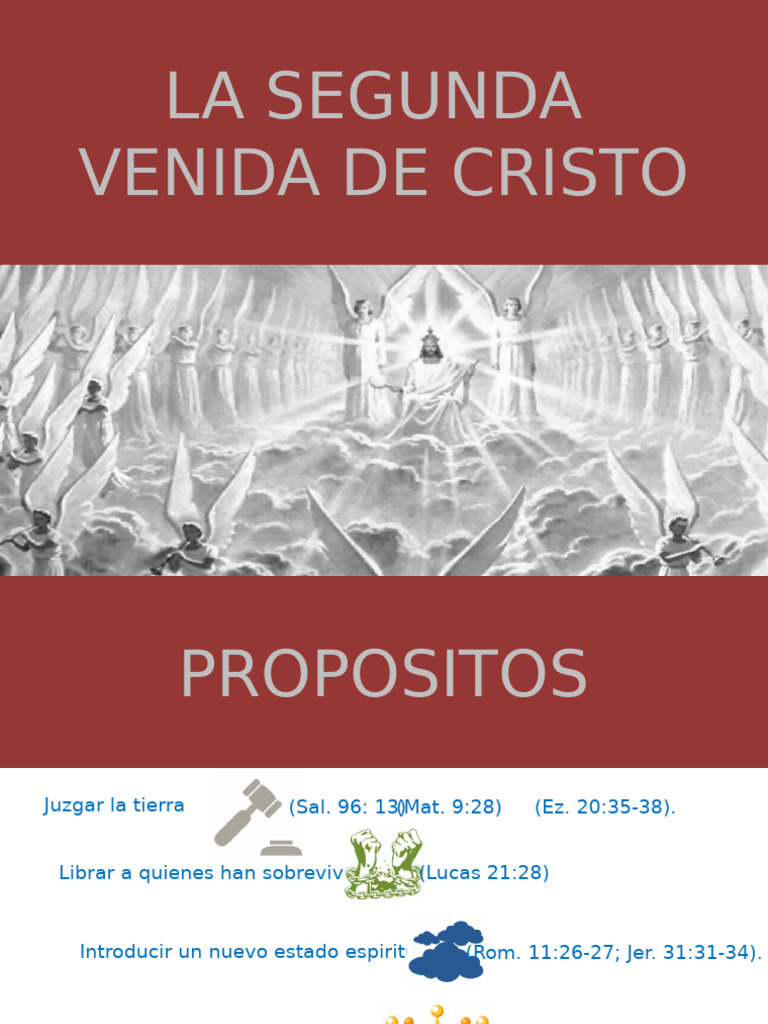 2da Venida de Cristo | PDF | Segundo advenimiento | Biblia