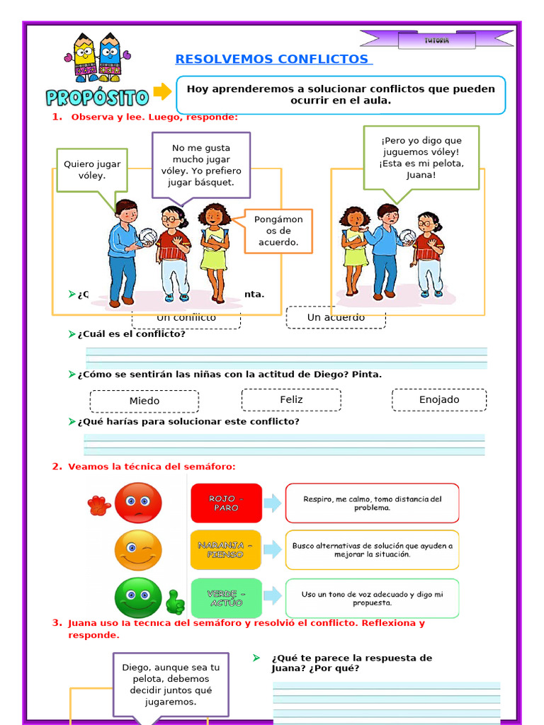 Resolución de Conflictos en Niños | PDF