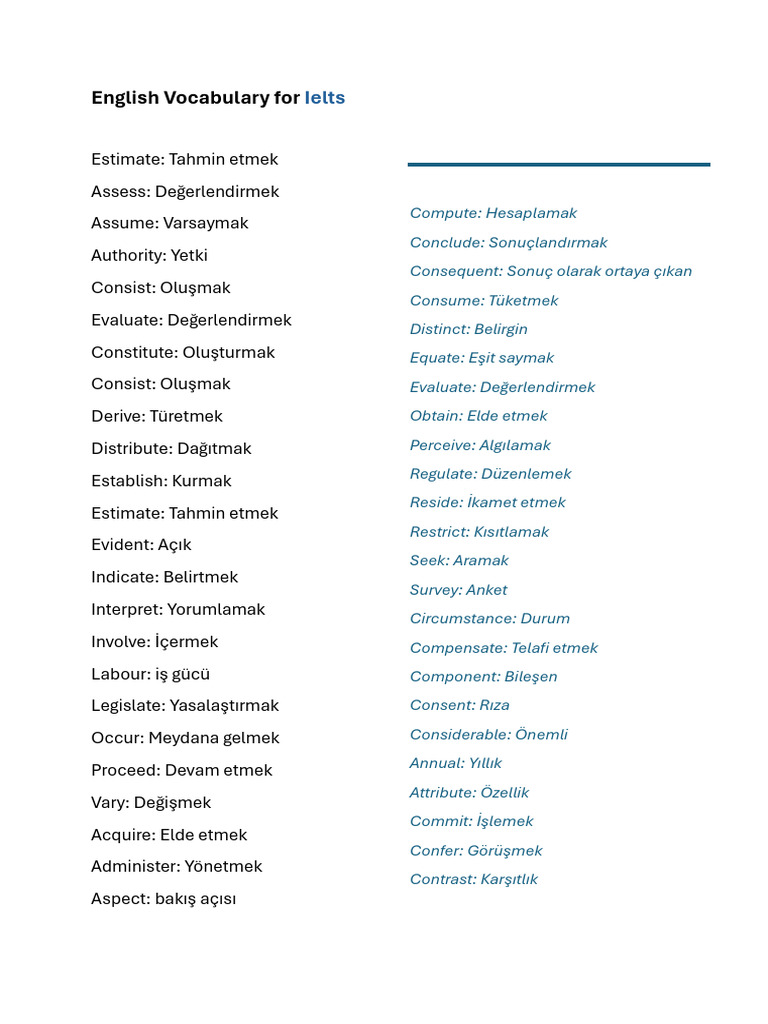 English_Vocabulary[1] | PDF