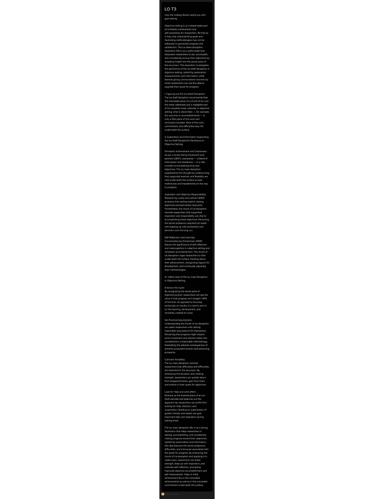 LO. Goal Setting | PDF