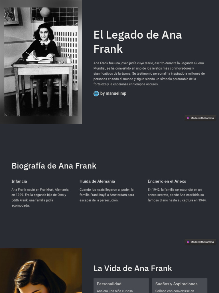 El Legado de Ana Frank | PDF | Anne Frank